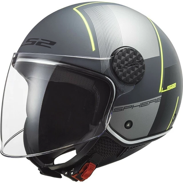 CASQUE HELMET JET Sphere Lux Firm Noir Mat Titane LS2 TAILLE S EUR 82 ...