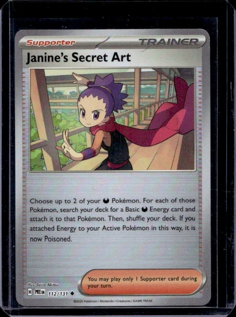 2025 POKEMON SV Prismatic Evolutions Janine's Secret Arts Poke Ball ...