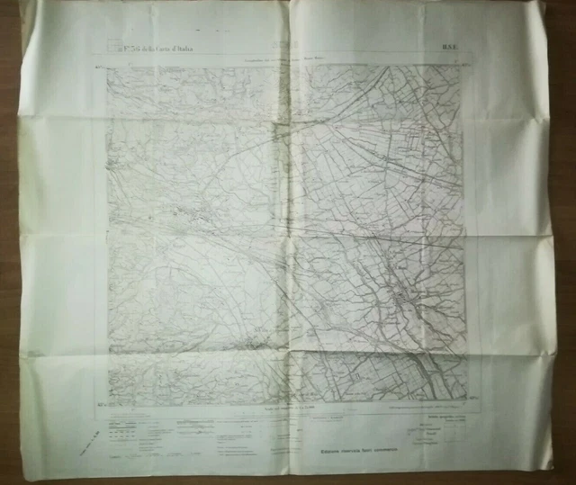SCHIO - CARTINA MAPPA ISTITUTO GEOGRAFICO MILITARE 1912 - 58 x 52 EUR ...