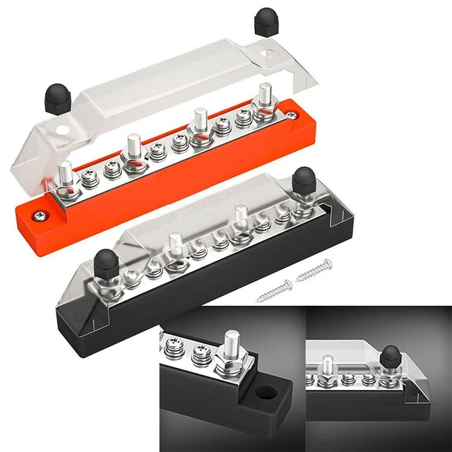 BUS BAR BATTERY Positive Negative Bus Power Distribution Block Car ...