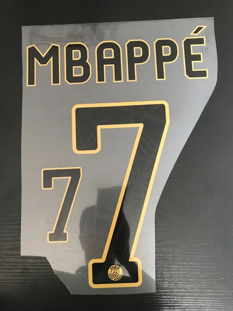 REPLICA NO.7 KYLIAN Mbappe Soccer Football Shirt Jersey Name Number ...