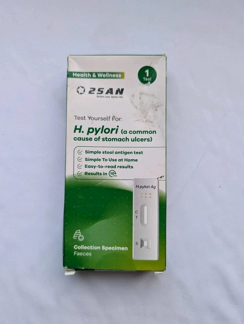 STOMACH ULCER TEST Helicobacter H Pylori - Faecal test Kit - expiry 05/ ...