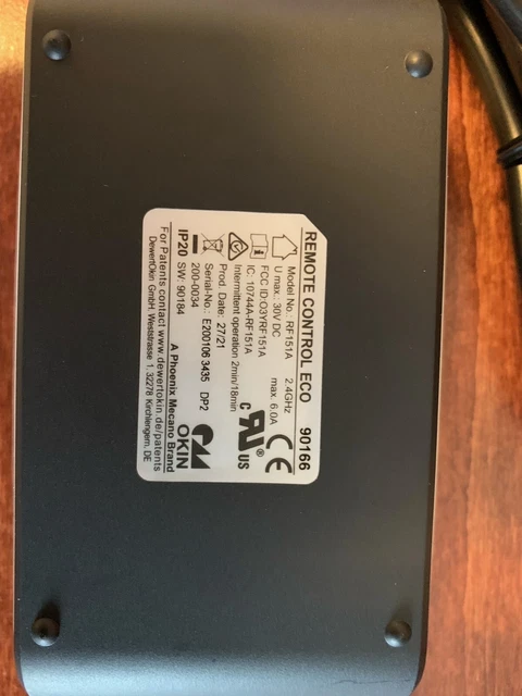 REMOTE CONTROL BOX ECO Receiver For OKIN RF151A Adjustable Base Bed ...