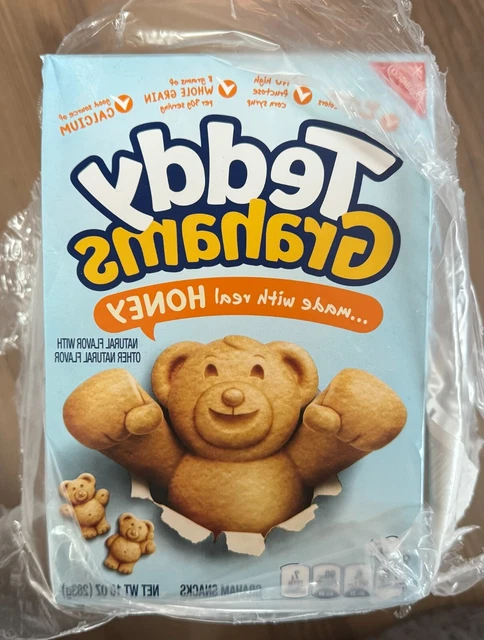 TEDDY GRAHAMS HONEY Graham Snacks, 10 oz Box, Pack of 5 £16.01 ...