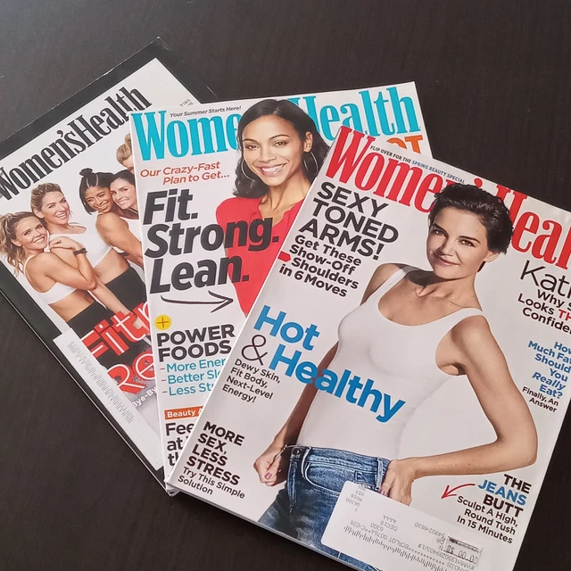 WOMENS HEALTH MAGAZINE Lot Hot Katie Holmes Fit Zoe Saldana Rachel ...