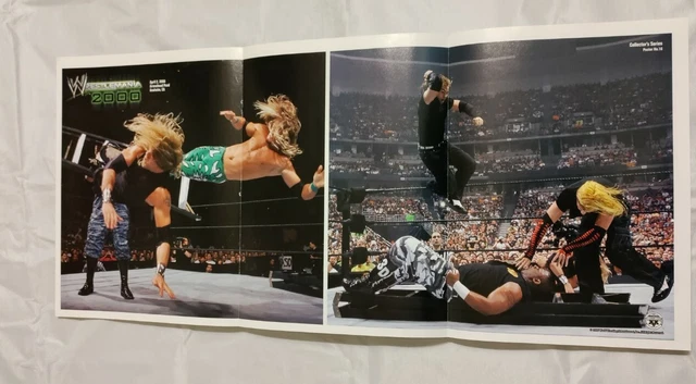 WWF WWE MAGAZINE Poster WrestleMania No. 16 Chyna The Rock April 2 ...