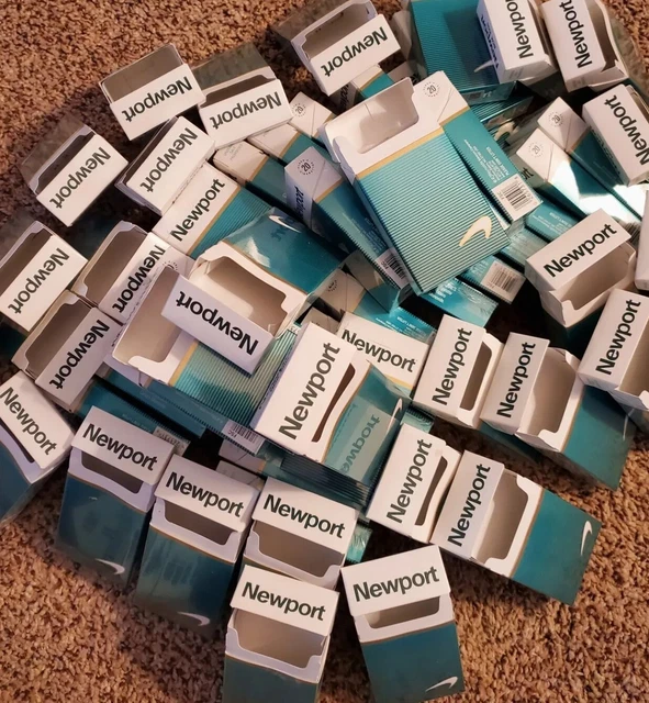 NEWPORT BOX 100S empty Cigarette Packs No Tobacco Folk Arts Crafts lot ...