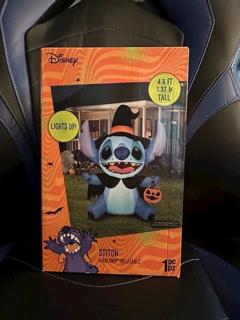 DISNEY'S STITCH 4.5 FT Airblown Inflatable Witch Costume Blow Up ...