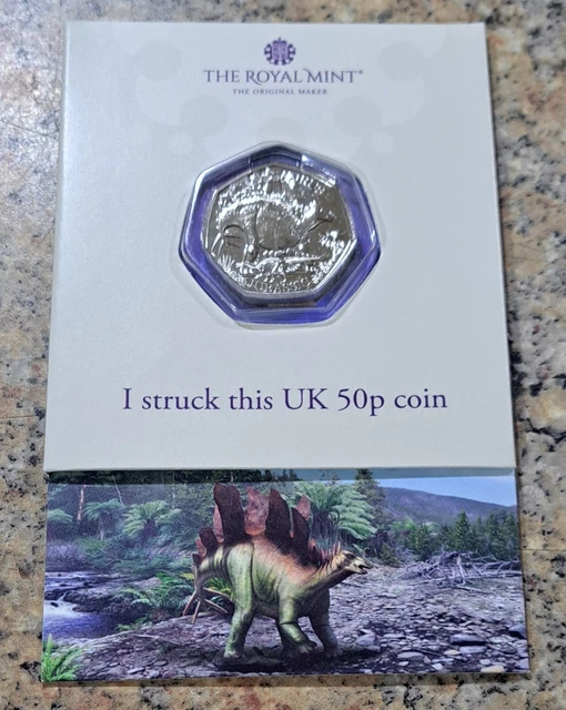 THE ROYAL MINT 2024. SYO. Stegosaurus BU UK 50p. Lot No.2 £23.00 ...