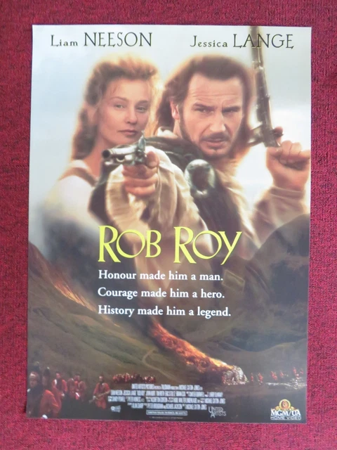 ROB ROY VHS Video Poster Liam Neeson Jessica Lange 1995 £13.99 ...