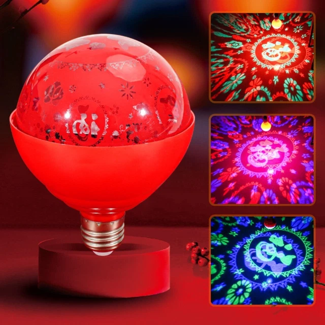 COLOR CHANGING CHINESE Fuzi Light Bulb LED Wealth Lamp Home Decor £6.08 ...