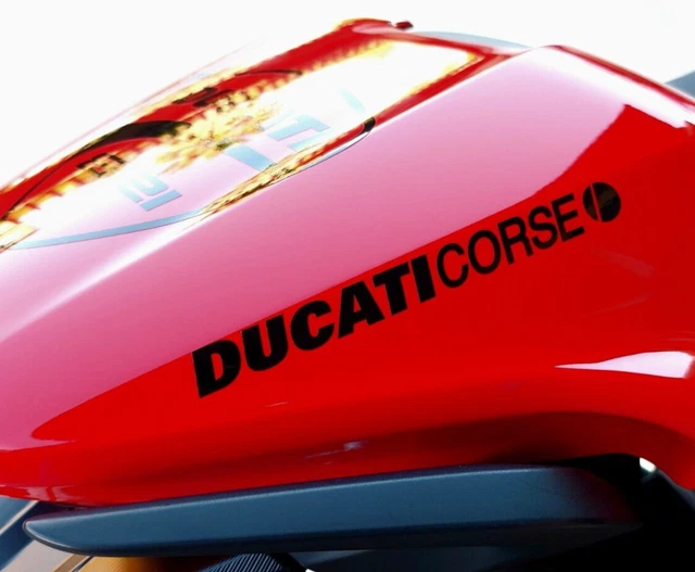 COPPIA ADESIVI DUCATI Corse + Logo - Ducati Monster Hypermotard ...