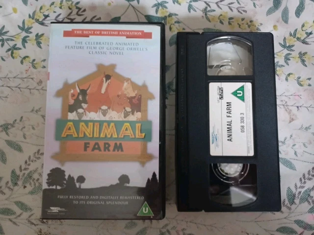 ANIMAL FARM VHS Video George Orwell Animation Cartoon EXCELLENT ...