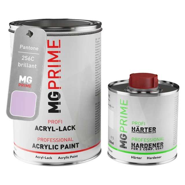 PANTONE 256C VIOLET brillant peinture acrylique 1,5L durcisseur y.c ...