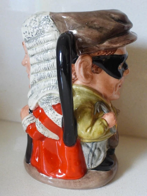 ROYAL DOULTON TOBY/CHARACTER Jug - THE JUDGE & THE THIEF - D6988 1994 ...