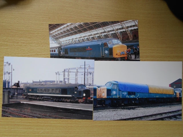 BRITISH RAIL CLASS 44 and 45 Diesel Locomotive Photographs x 3 £1.75 ...