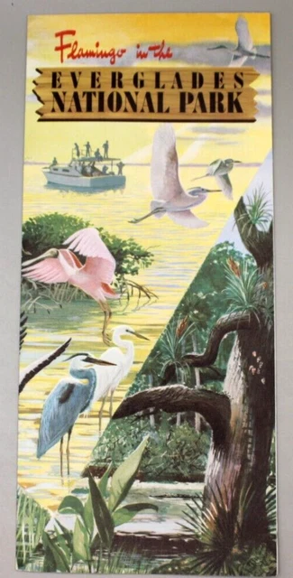 FLORIDA EVERGLADES NATIONAL Park Brochure 1960s $9.99 - PicClick