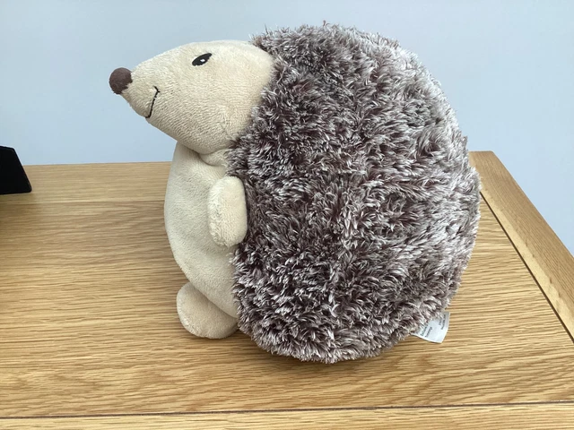 ASDA KID CONNECTION Hedgehog Soft Toy Plush Beige Brown Cuddly Beanie ...