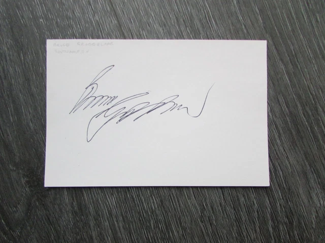 BRUCE GROBBELAAR LIVERPOOL & Zimbabwe Footballer Original Hand Signed ...