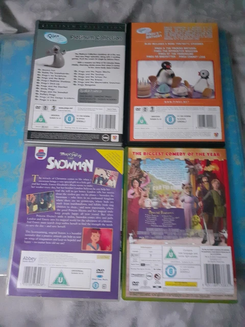 PINGU COLLECTION. PINGU Birthday. The Snowman. Shrek Third DVDs £4.70 ...
