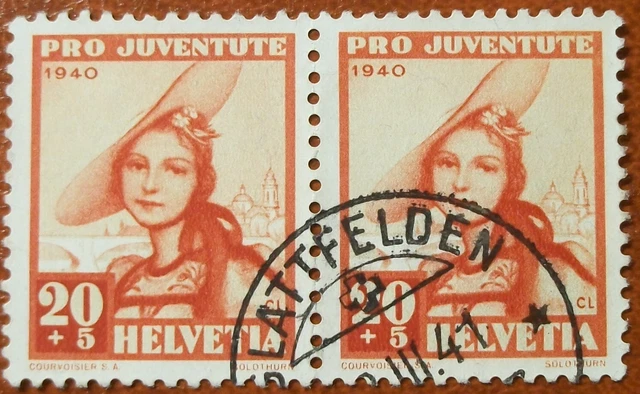 BRIEFMARKEN SCHWEIZ HELVETIA "Pro Juventute 1940" gest. EUR 1,00 - PicClick DE