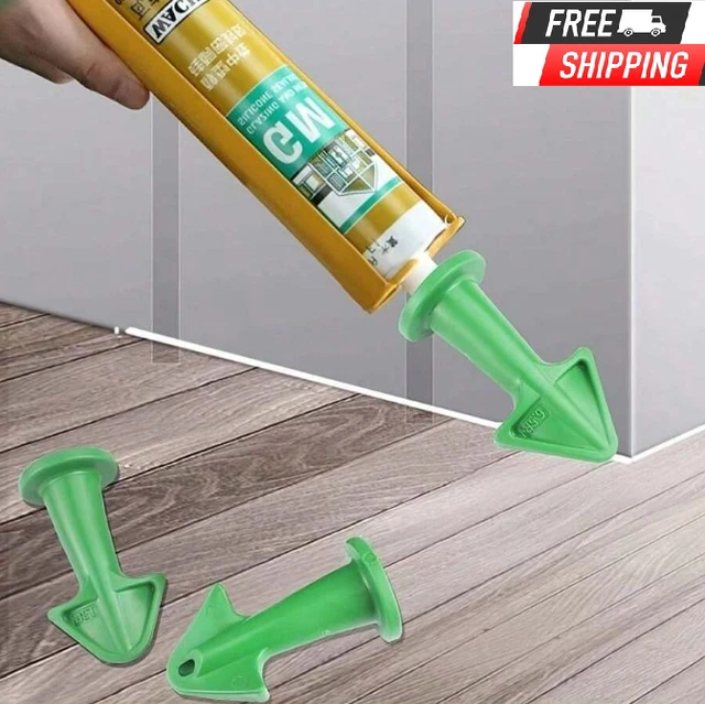 3PCS CAULKING NOZZLE, Silicone Spreader & Scraper, Sealant Grout Caulk ...