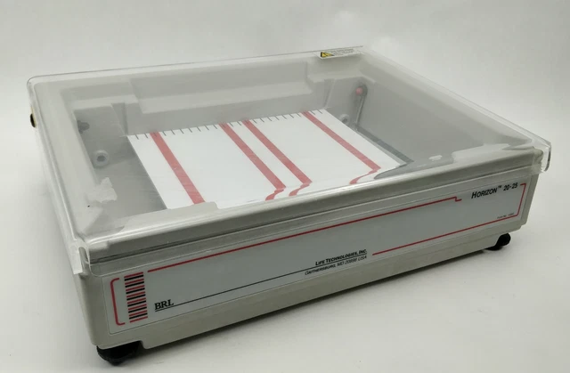 SYSTÈME D'ÉLECTROPHORÈSE SUR Gel Horizontal GIBCO BRL 20-25 EUR 189,97 ...