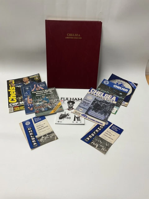 CHELSEA FOOTBALL CLUB Programme & Booklet Bundle 60s 70s 80s 90s ...