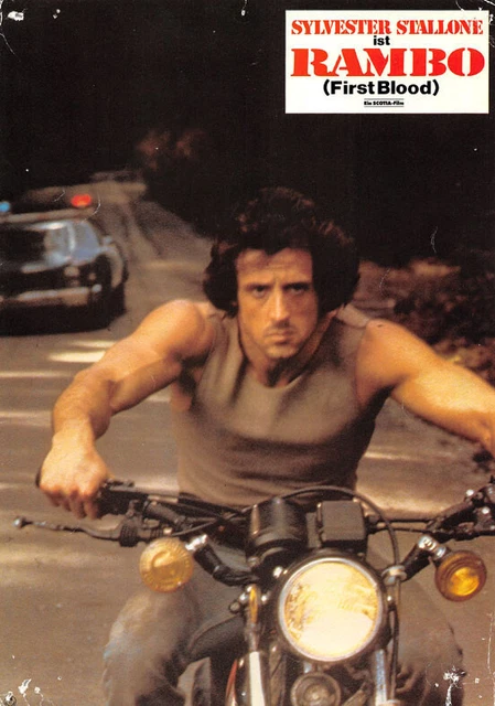 RAMBO ORIGINAL AUSHANGFOTO Sylvester Stallone / Richard Crenna / Brian ...