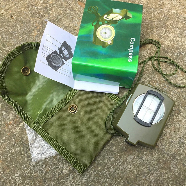 HIGH PRECISION AMERICAN compass multifunctional military green compass ...