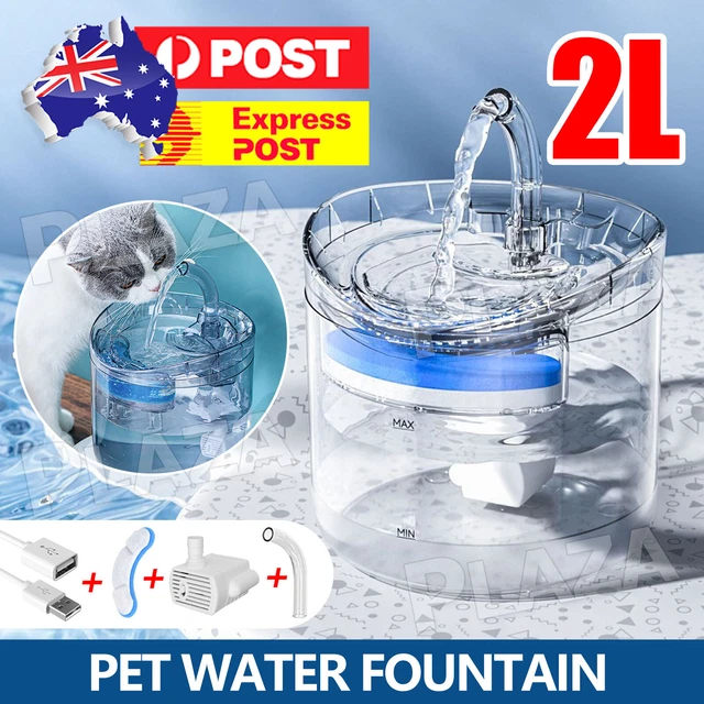 ELECTRIC PET WATER Fountain Cat Dog Automatic Sensor Drinking Dispenser ...