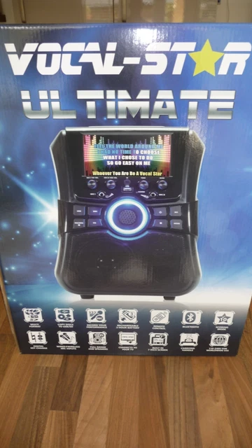 VOCAL-STAR PORTABLE BLUETOOTH Karaoke Machine 35w - 2 Mics - Brand new ...