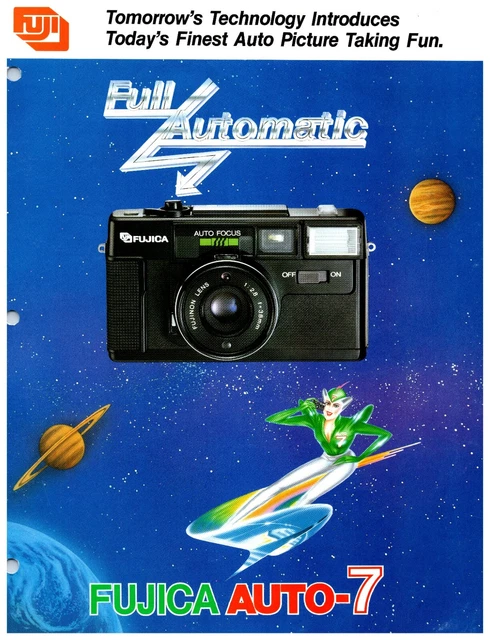 1980S FUJI FUJICA Auto-7 Point & Shoot 35mm Film Camera Ad Vintage ...