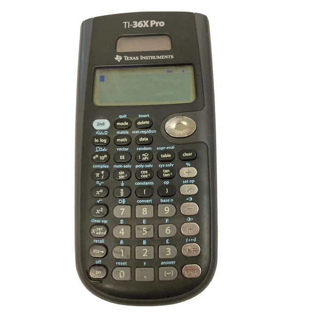 TEXAS INSTRUMENTS TI-36X Pro Scientific Calculator Black $12.94 ...