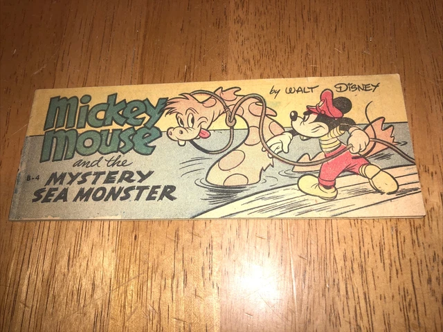 MICKEY MOUSE AND the Mystery Sea Monster Mini Comic #4 1950 $15.00 ...