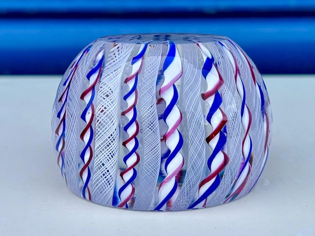 VINTAGE HAND MADE Art Glass Crown Paperweight £8.54 - PicClick UK
