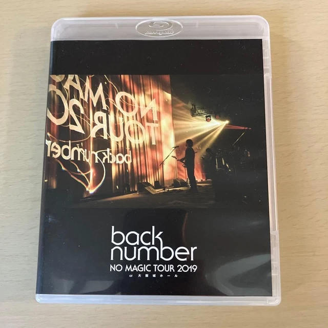 BACK NUMBER NO MAGIC TOUR 2019 Blu-ray Live Concert Japan Used Japan Q6 ...