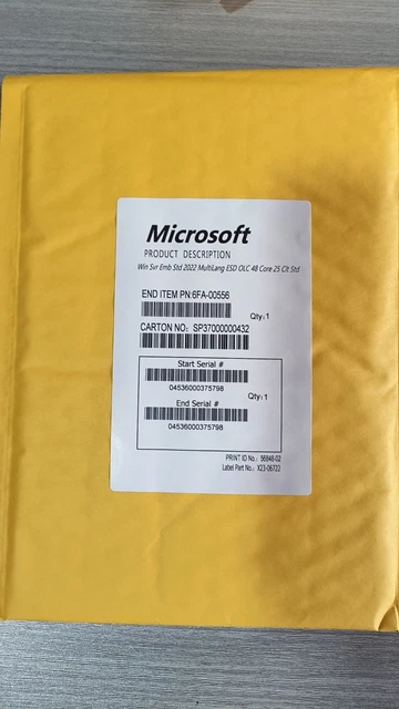 MICROSOFT WINDOWS SERVER 2022 STANDARD 48 CORE License Key + 25 CALs ...
