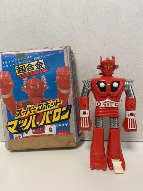 FIGURINE VINTAGE POPY Chogokin Super Robot Mach Baron * Peut être tiré ...