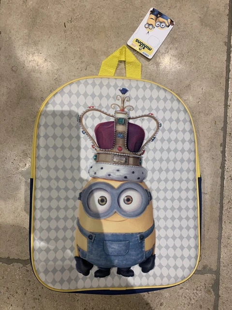 BNWT DESPICABLE ME King Bob Minions 3D backpack £6.99 - PicClick UK