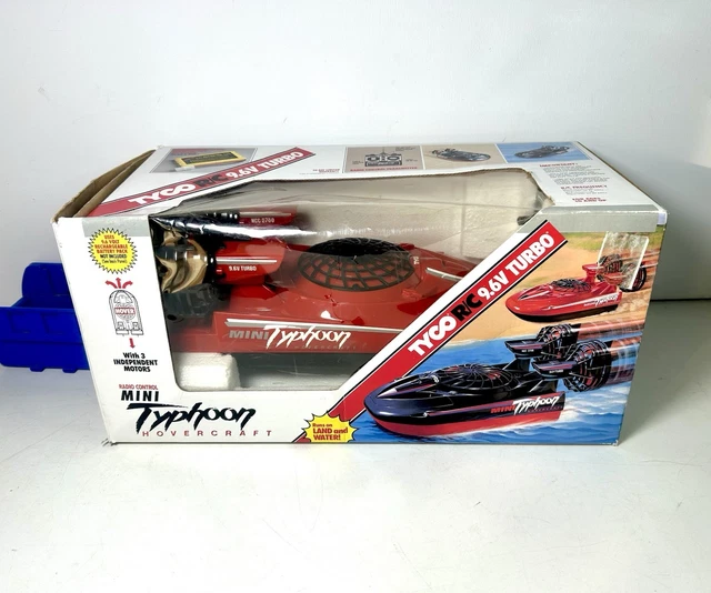 VINTAGE 1989 TAIYO TYCO RC 9.6 Turbo Typhoon Amphibious Hovercraft w ...