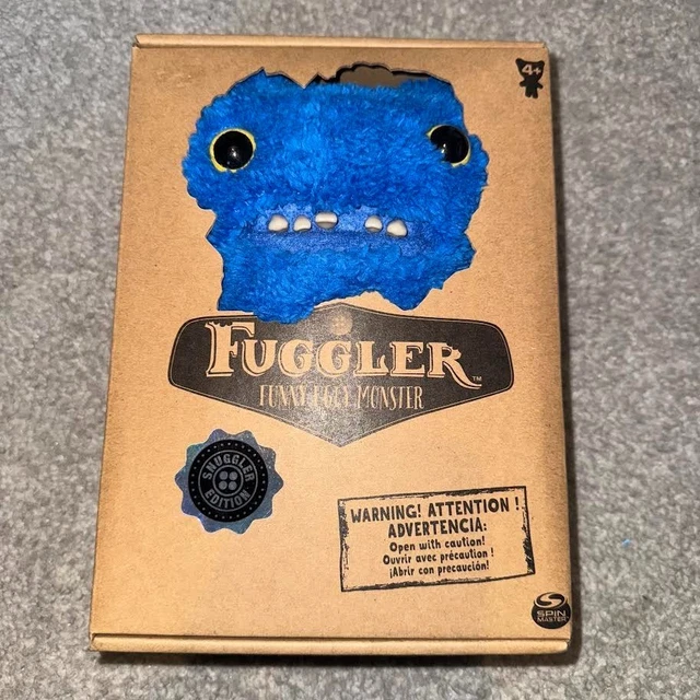 NEW BOXED BLUE Fuggler: Funny Ugly Monster - Gaptooth McGoo 8" Soft Toy ...