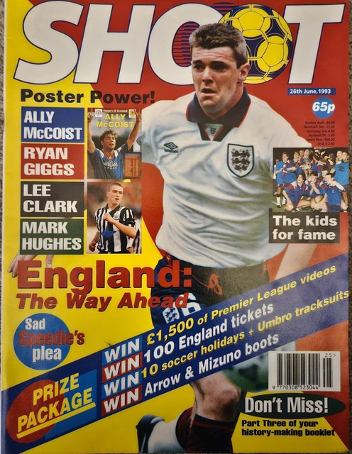 VINTAGE SHOOT! FOOTBALL Magazine - 26Th June 1993 - England: The Way ...