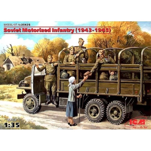 SOVIET MOTORIZED INFANTRY (1943-1945)maquette Figurine Soviet Motorized ...
