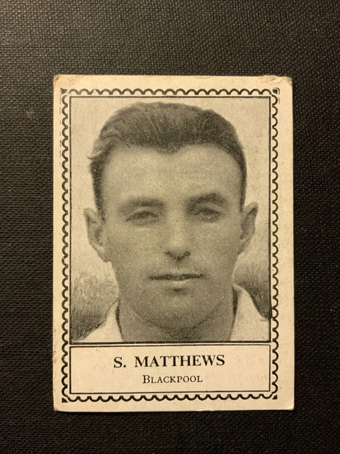 Stanley Matthews 1947 Barratt Famous Footballers Blackpool £4000 Picclick Uk