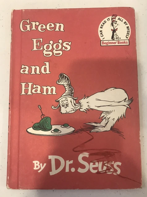 Vintage Green Eggs And Ham By Dr Seuss 1960 Book Club 1st Edition