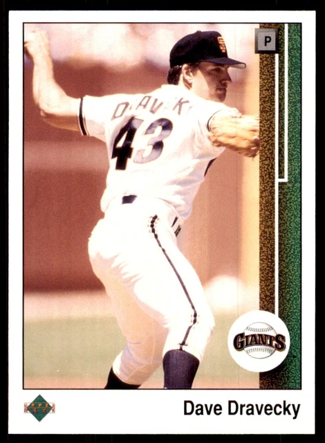 1989 CARTES DE baseball Dave Dravecky Upper Decky #39 EUR 1,91 ...