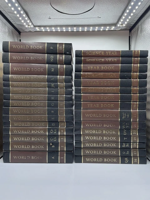 THE WORLD BOOK Encyclopedia Set 1979 1-22 Plus 1980-1984 Science And ...