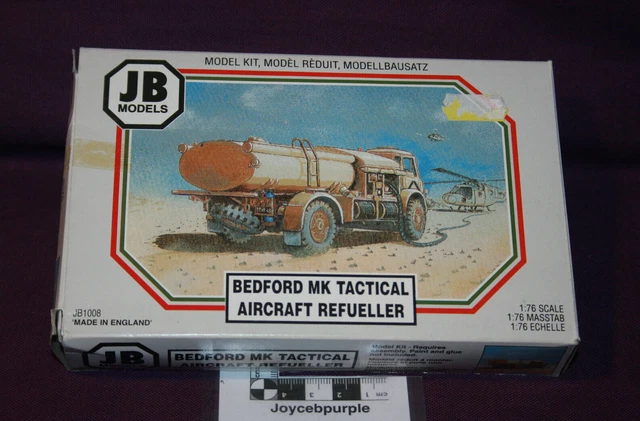 JB MODELS BEDFORD MK Tactical Aircraft Refueller 1:76 scale model kit ...