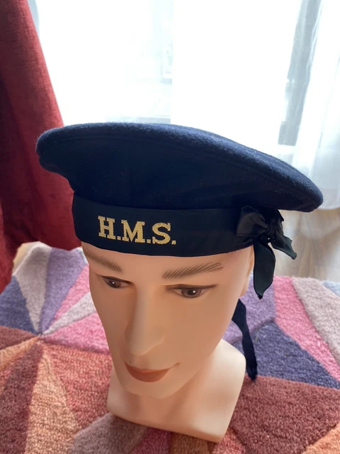 WW2 BRITISH ROYAL HMS Navy Cap Original 1943 £25.00 - PicClick UK